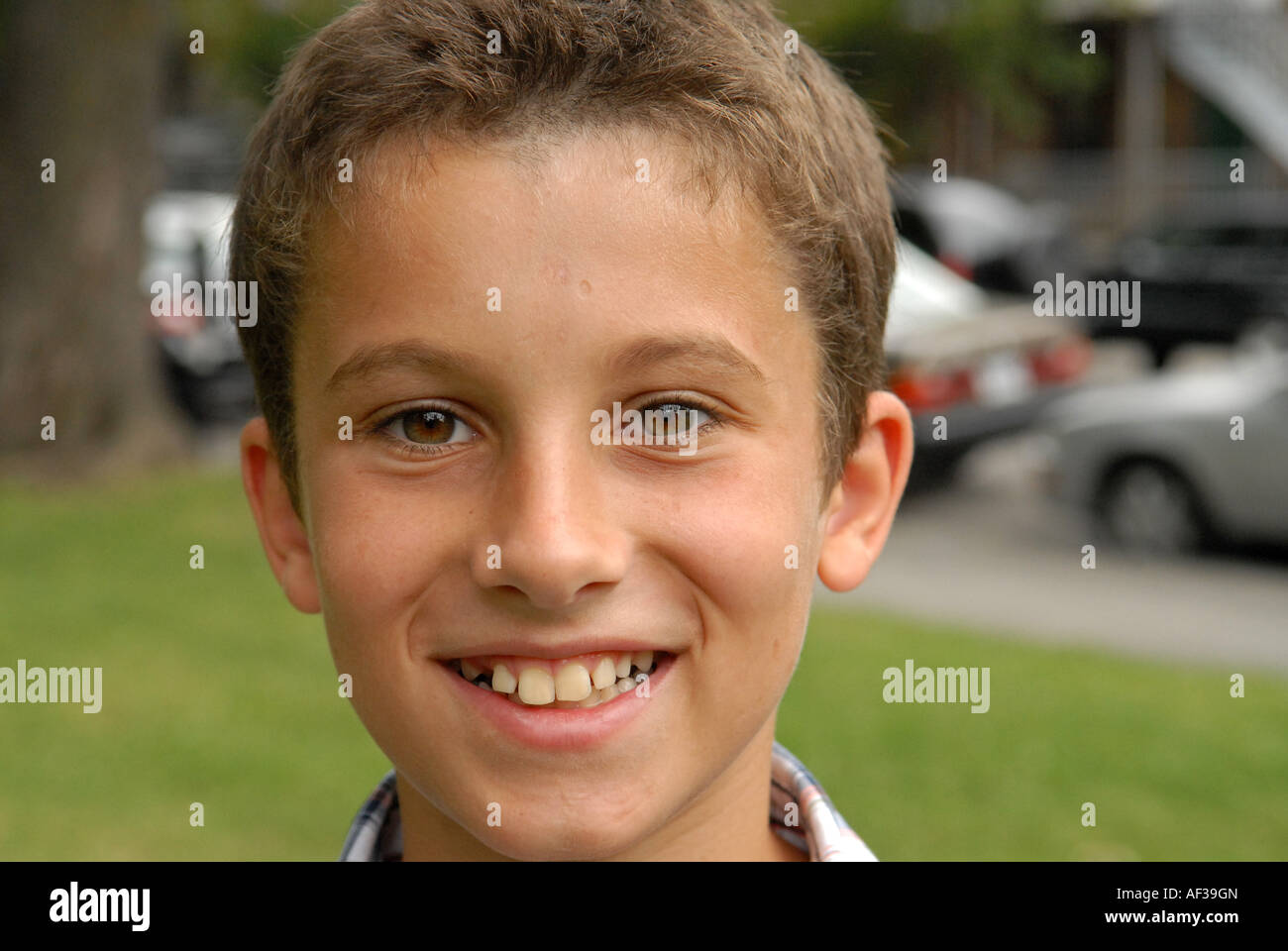 Caucasian boy 10 years old headshot hi-res stock photography and images ...