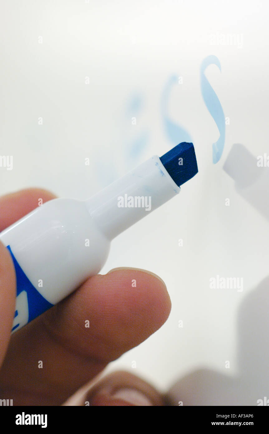 Close up hand holding marker write hi-res stock photography and images ...