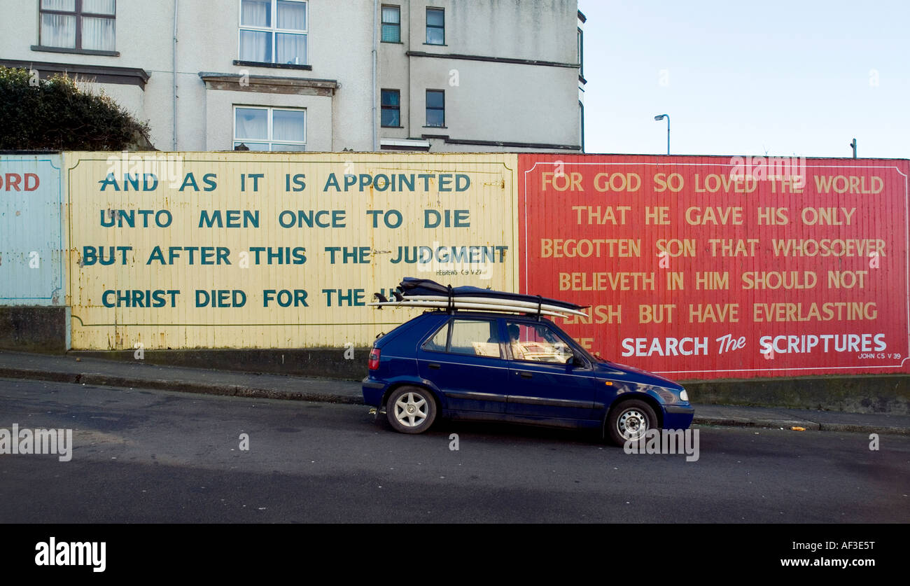 Religious Billboards Portrush Northern Ireland Stock Photo - Alamy