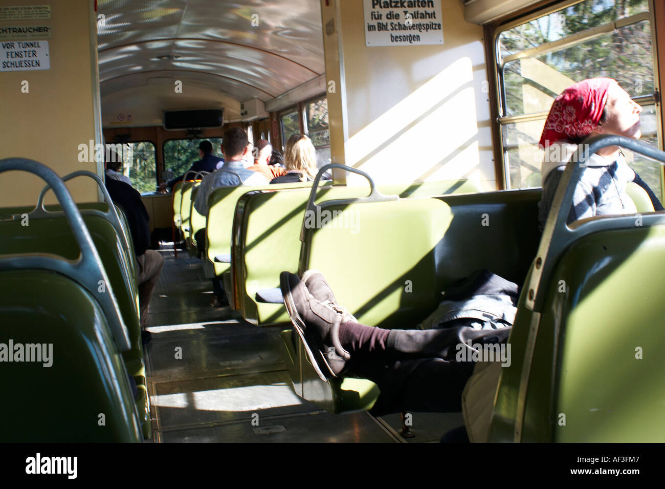 Narrow gauge cog railway in Upper Austria leading from Sankt Wolfgang ...