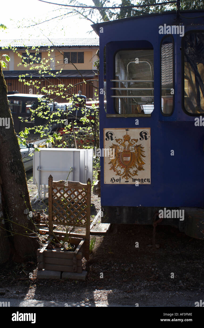 Narrow gauge cog railway in Upper Austria leading from Sankt Wolfgang ...