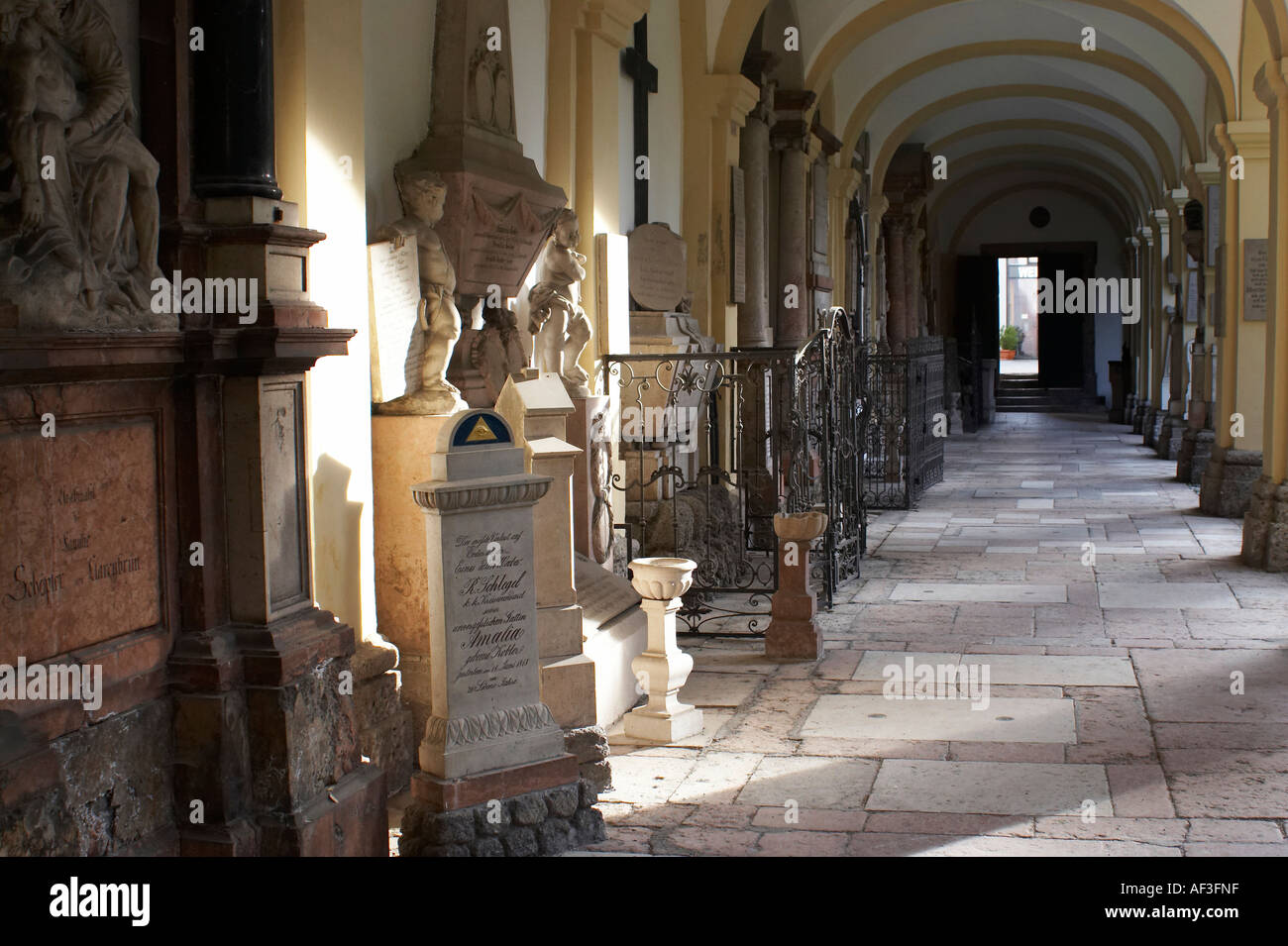 St. Sebastian cemetery Salzburg Austria Stock Photo - Alamy
