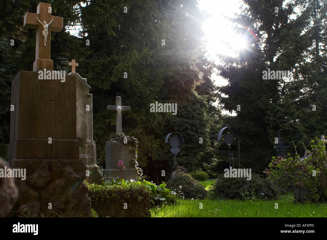 St. Sebastian cemetery Salzburg Austria Stock Photo - Alamy