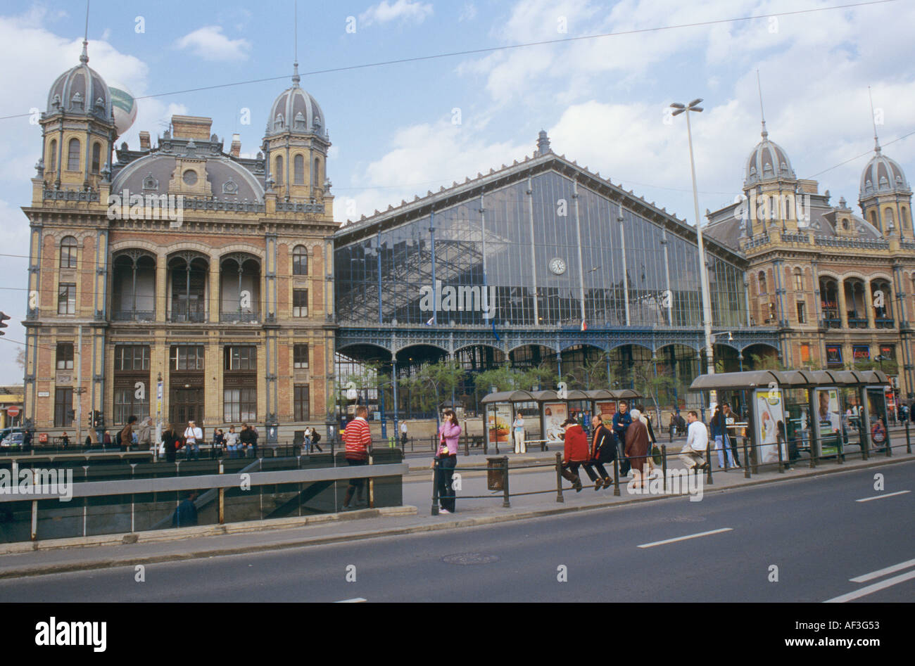Budapest Hungary Nyugati train station Stock Photo - Alamy