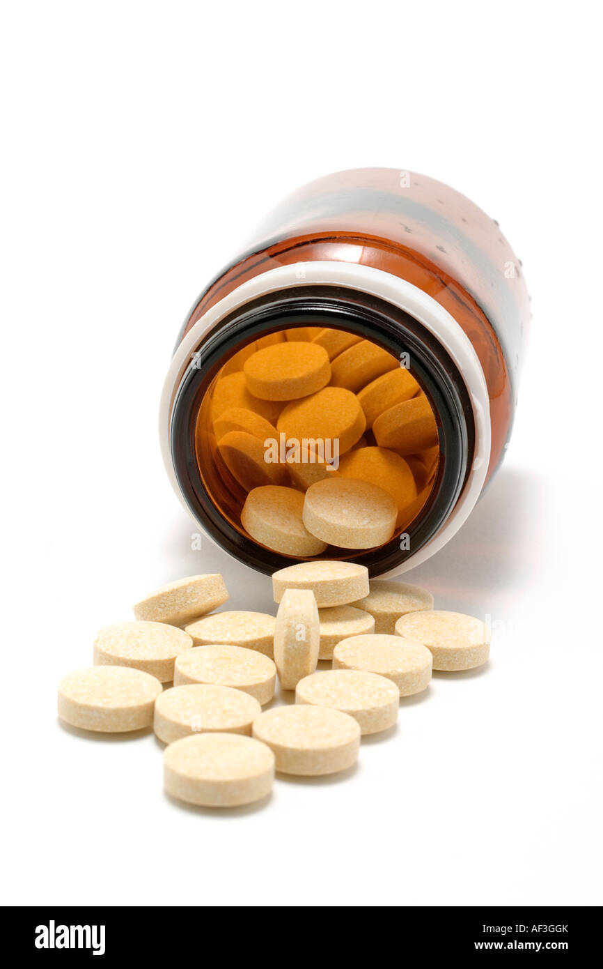 Bottle of Pills Stock Photo - Alamy