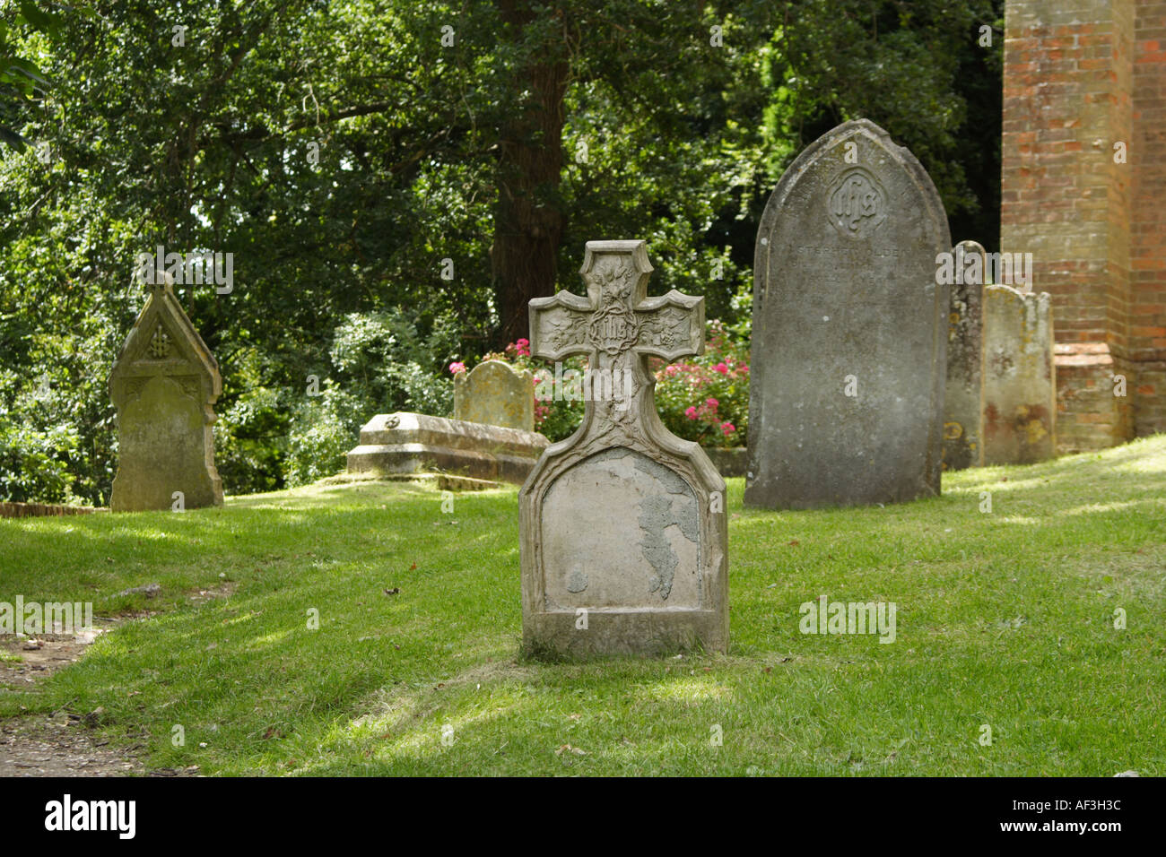 Lyndhurst Cemetery New Forest Stock Photo - Alamy