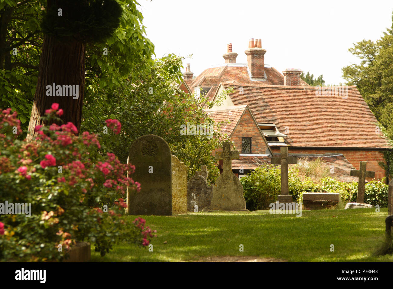 Lyndhurst Cemetery New Forest Stock Photo - Alamy