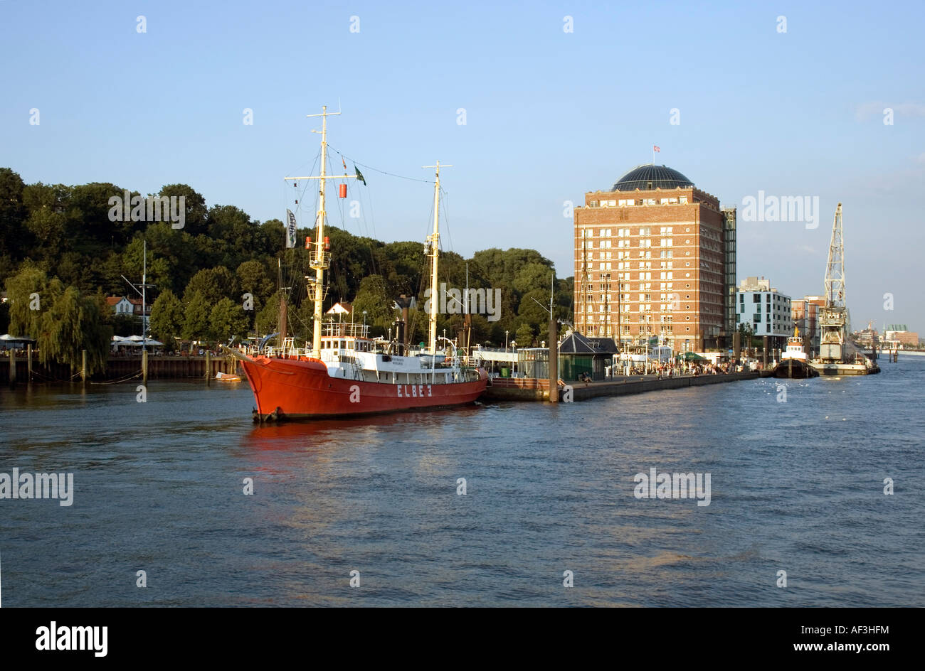 Historical Light Ship Elbe 3, Hamburg, Germany Stock Photo - Alamy