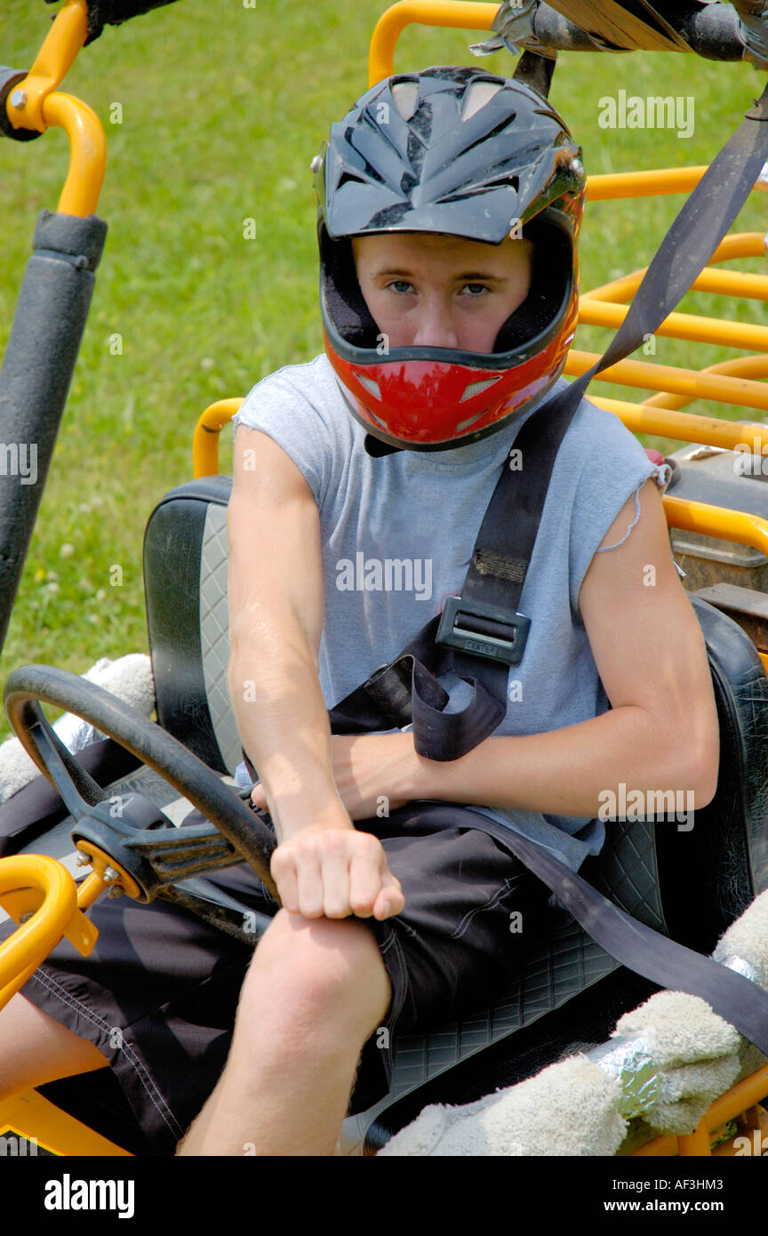 American child kid driving go cart hi-res stock photography and images ...