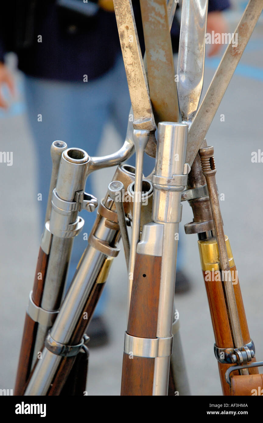 Stacked rifles hi-res stock photography and images - Alamy