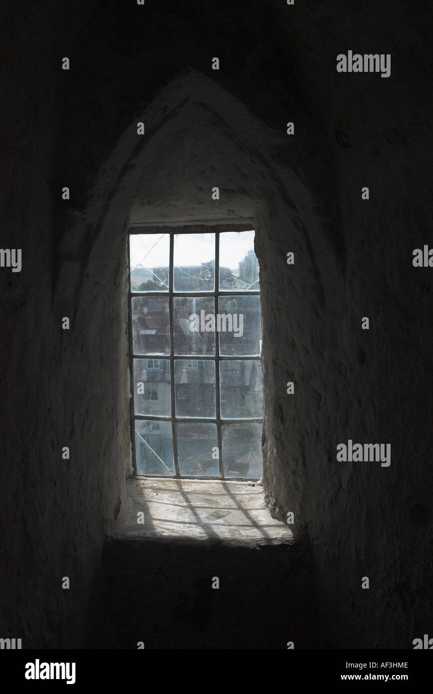 Castle Window Lewes Castle Stock Photo - Alamy