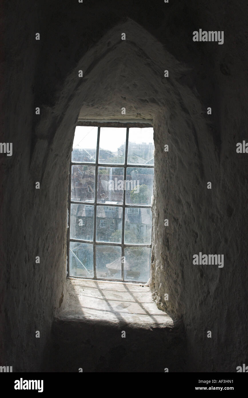 Castle Window Lewes Castle Stock Photo - Alamy