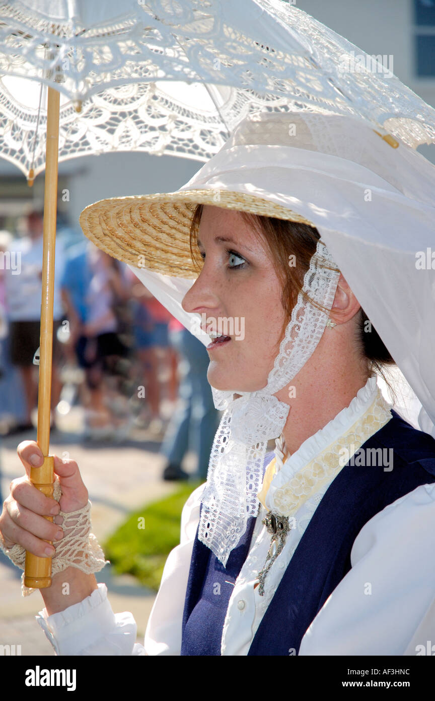 American Civil War lady reenactor Stock Photo - Alamy