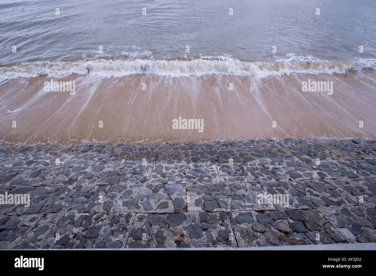 Coastal Erosion and Flood Protection sea defence Frinton Essex Stock ...