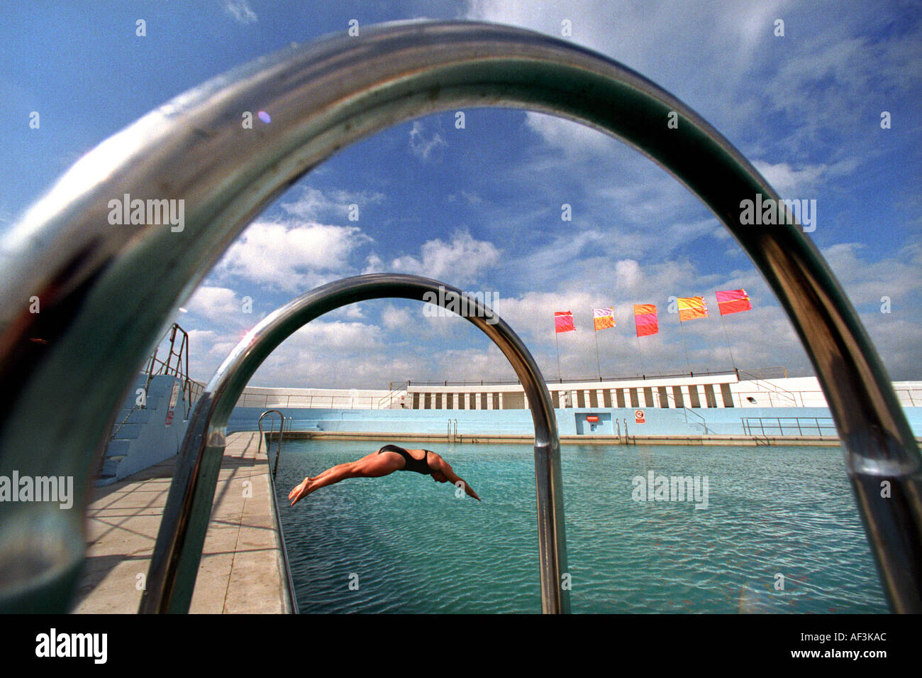 The restored Jubilee Pool, the Art Deco Lido in the Cornish town of ...
