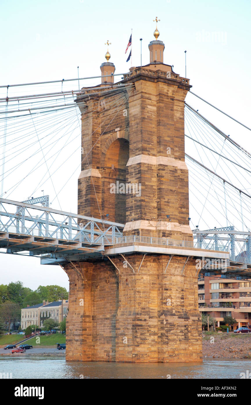 Historic bridge across the Ohio River in Cincinnati, OH Stock Photo - Alamy