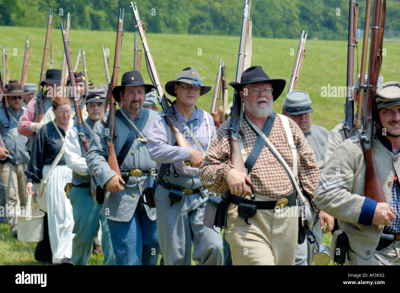 American Civil War reenactment Stock Photo - Alamy