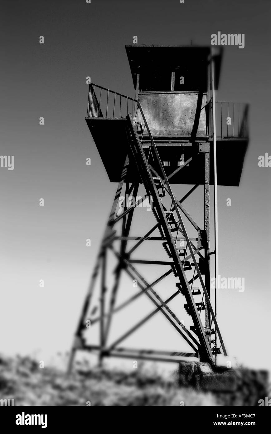 War lookout tower Black and White Stock Photos & Images - Alamy