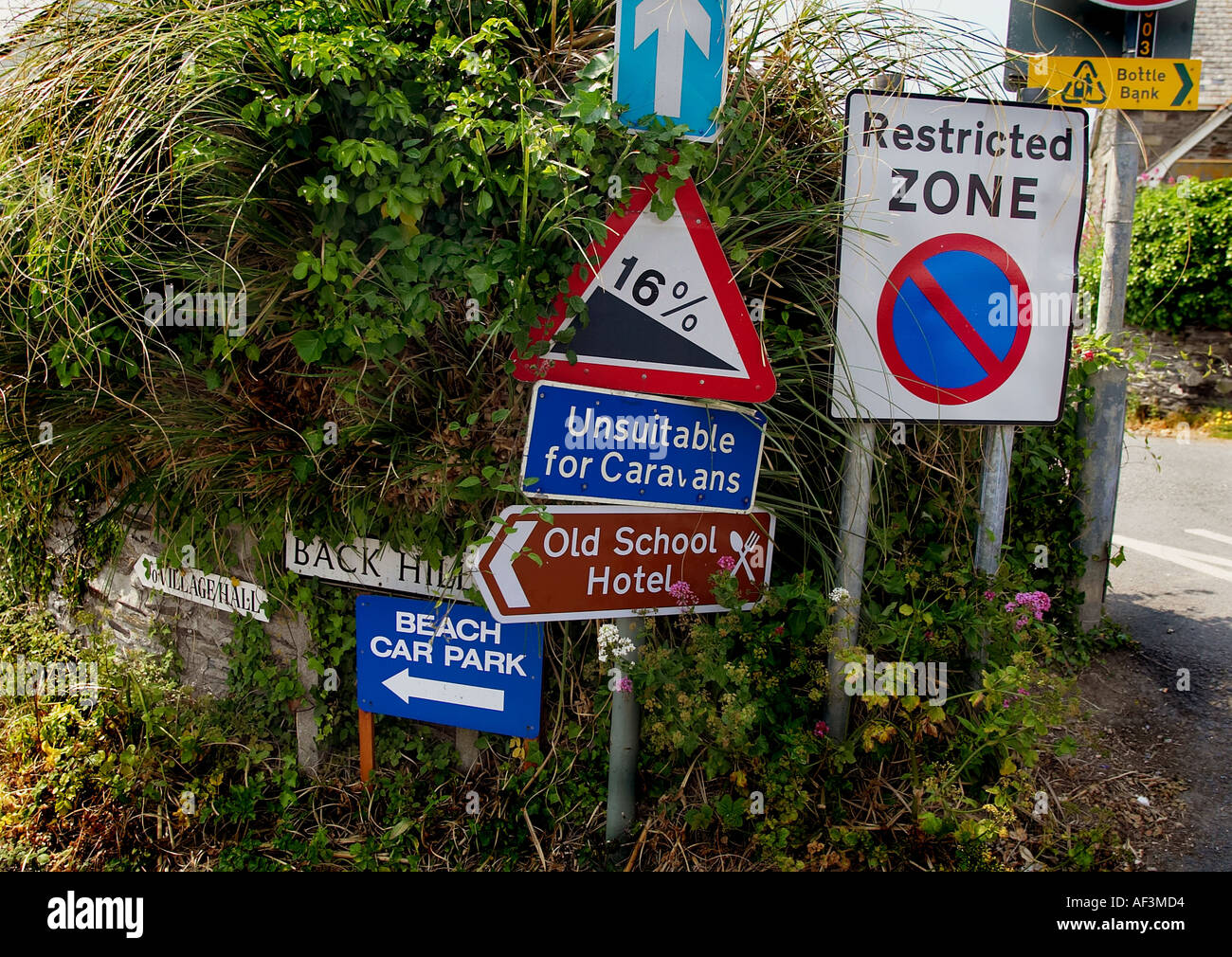 A mass of road signs Stock Photo - Alamy