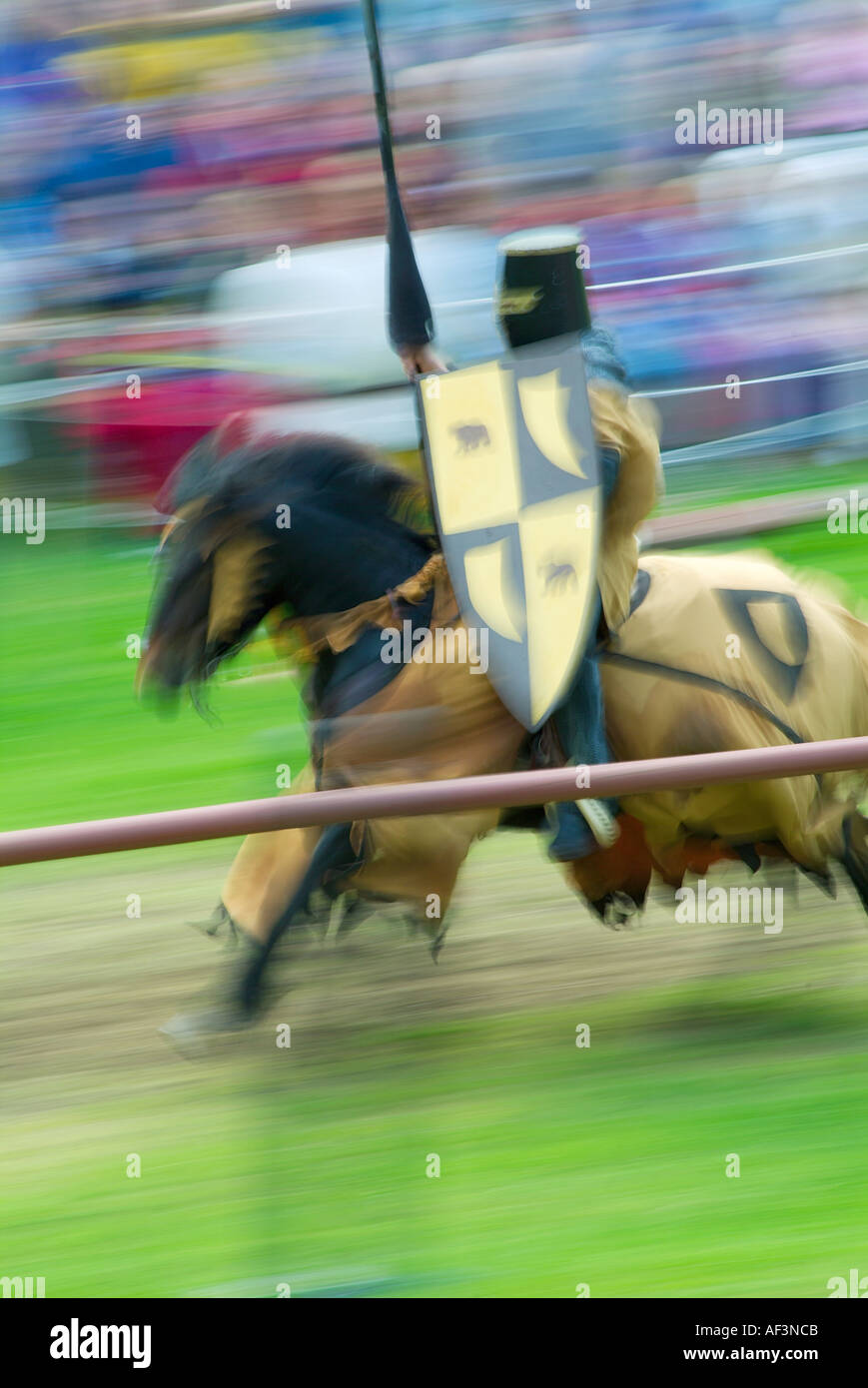 Knight riding horse Stock Photo - Alamy