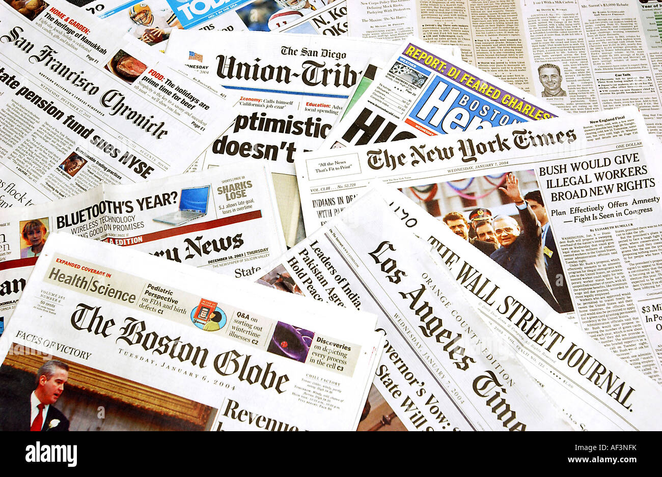 Us newspapers hi-res stock photography and images - Alamy