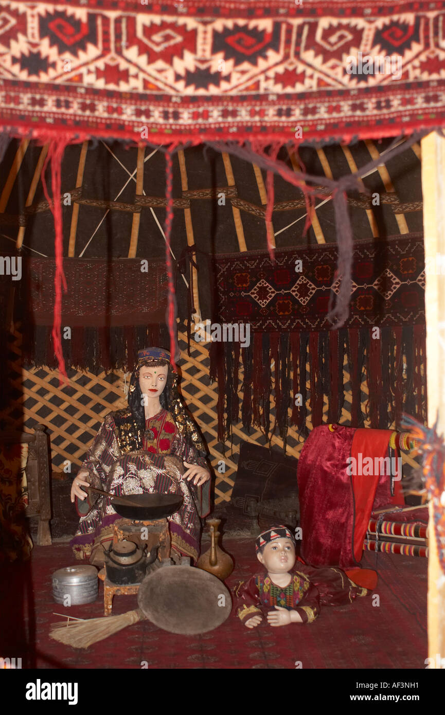 The Afghan Museum Hamburg Germany. Inside a House. WOman with a child ...