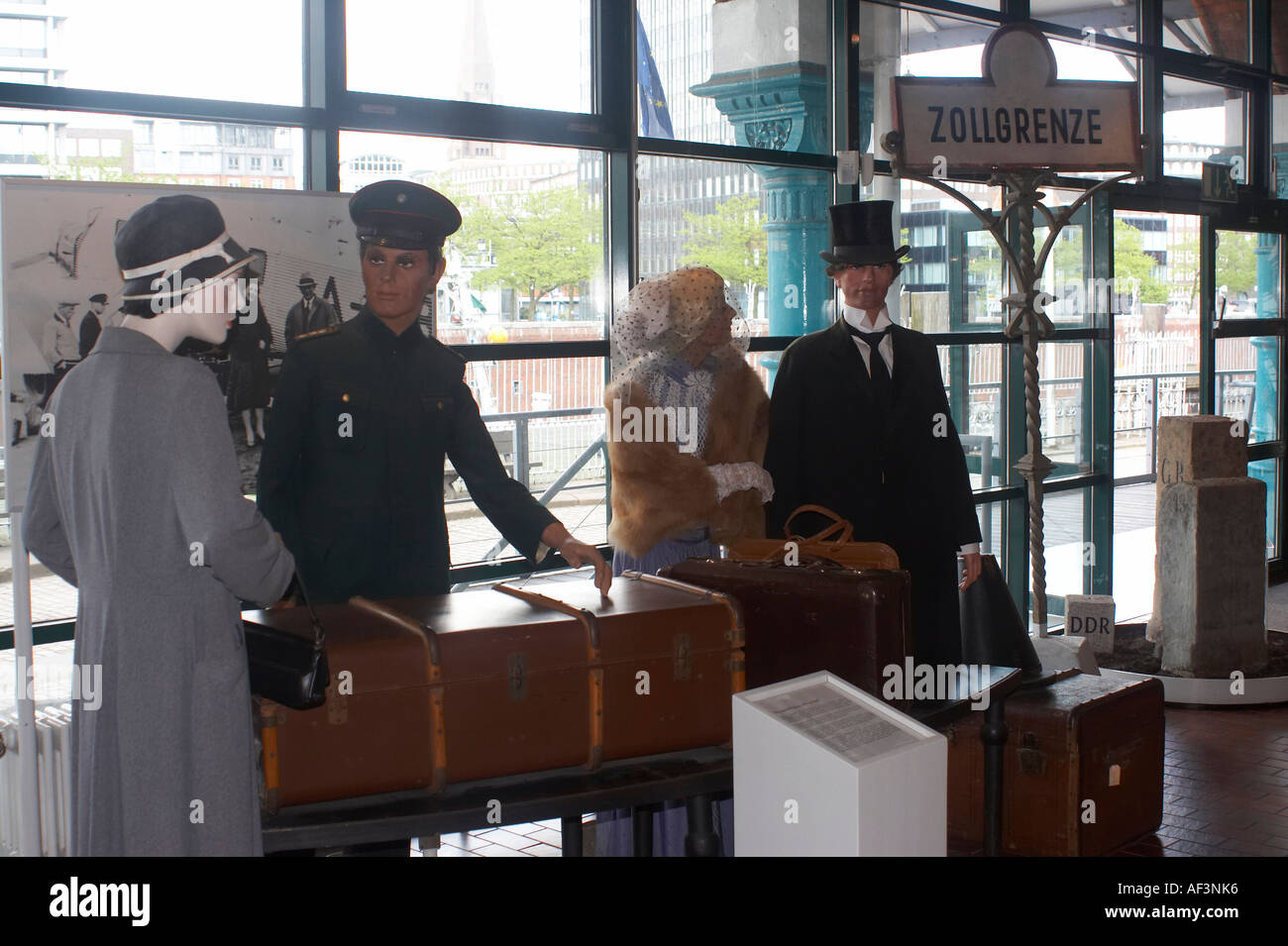 German Museum of Duty. Deutsches Zollmuseum Hamburg Germany. Zoll scene ...