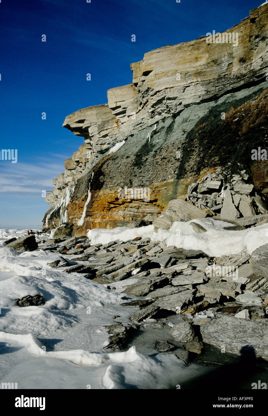 Icefall and rock formations at Paldiski Pakri Estonia Stock Photo - Alamy