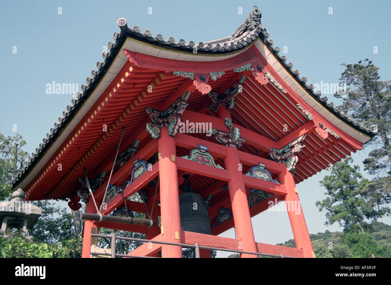Bell tower in Kiyomizu Temple Kyoto Japan Stock Photo - Alamy