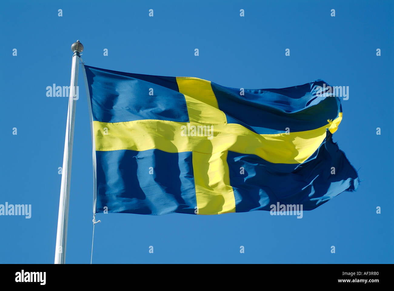 Swedish flag flags hi-res stock photography and images - Alamy