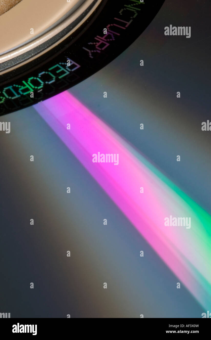 Close Up Of An Audio CD Stock Photo - Alamy