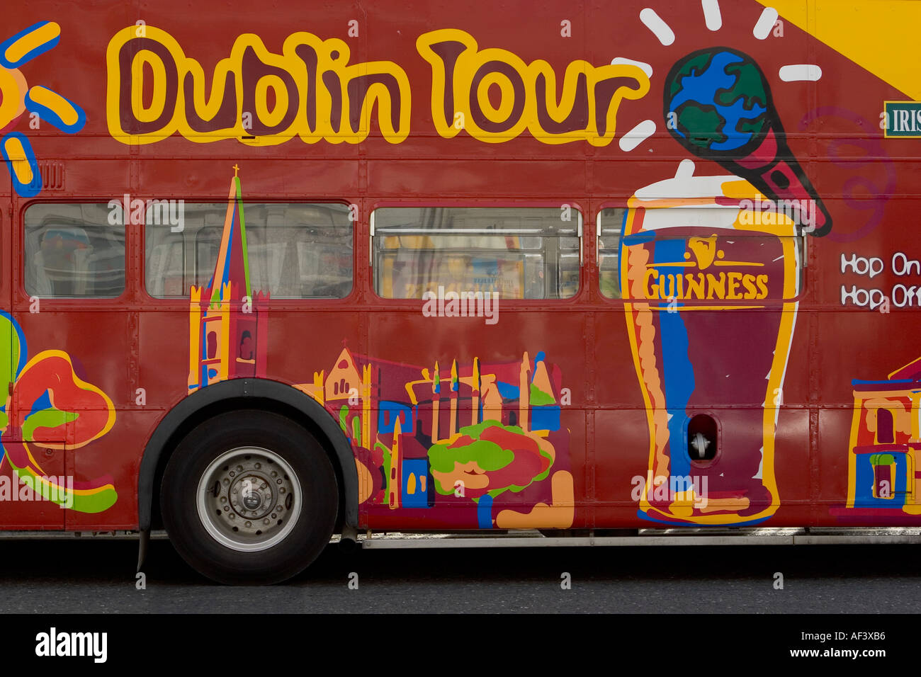 Dublin tourism tourist bus tour hi-res stock photography and images - Alamy