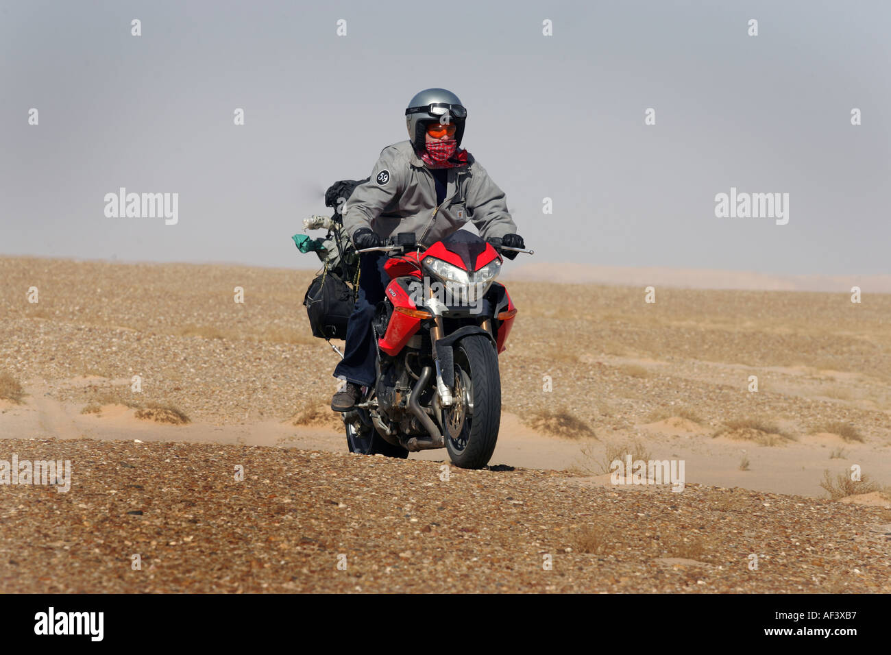 A benelli TNT 1130cc motorcycle crossing the sahara desert in Morocco ...