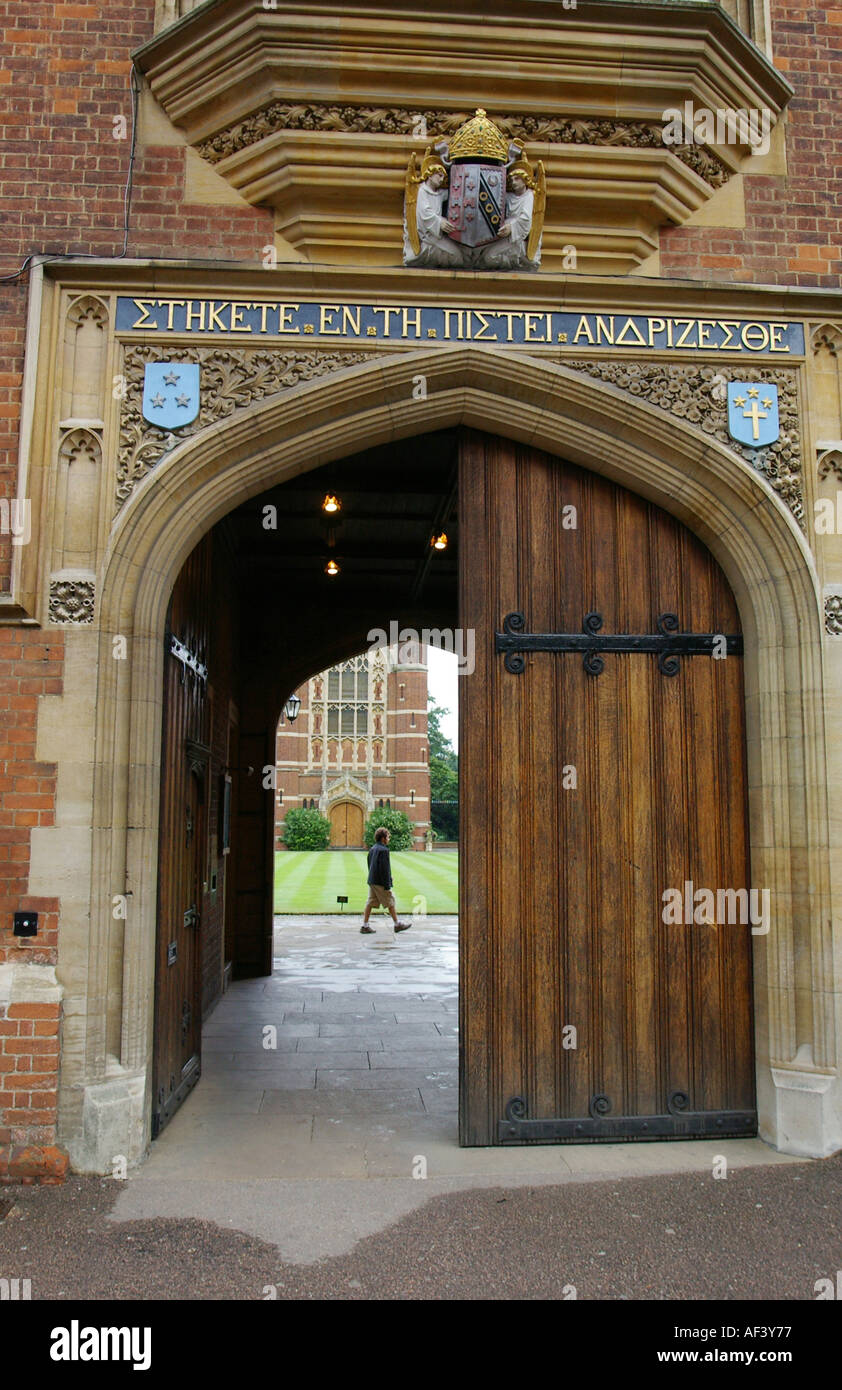main entrance to courtyard of Selwyn College Cambridge Stock Photo - Alamy