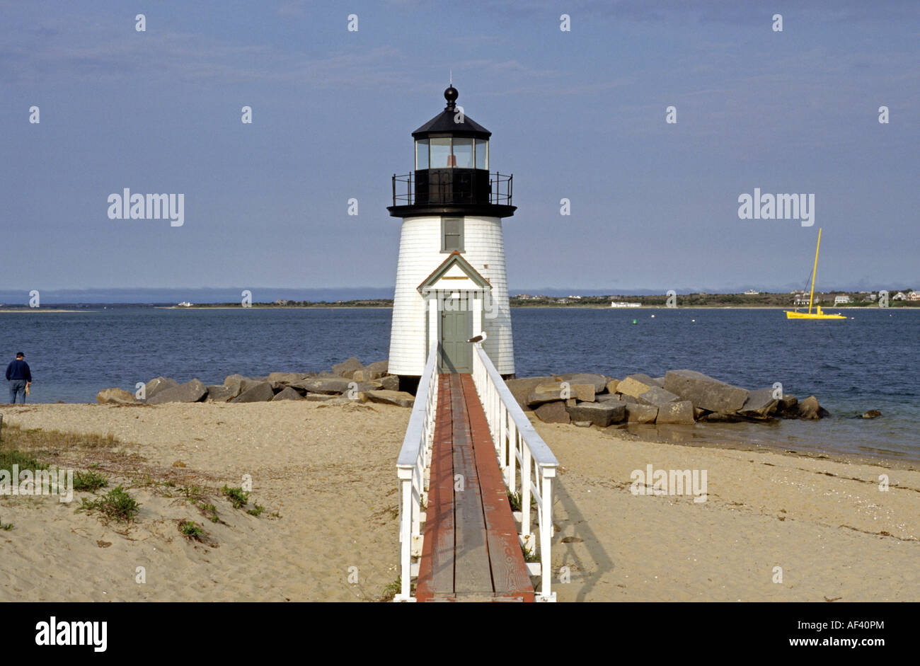 Lighthouse Nantucket Island Massachusetts Stock Photo - Alamy