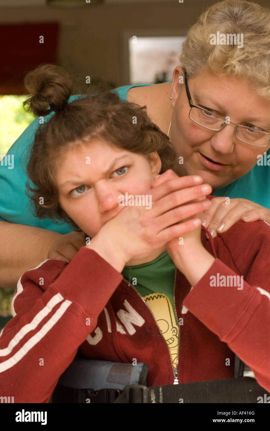 Learning disabilities carer hi-res stock photography and images - Alamy