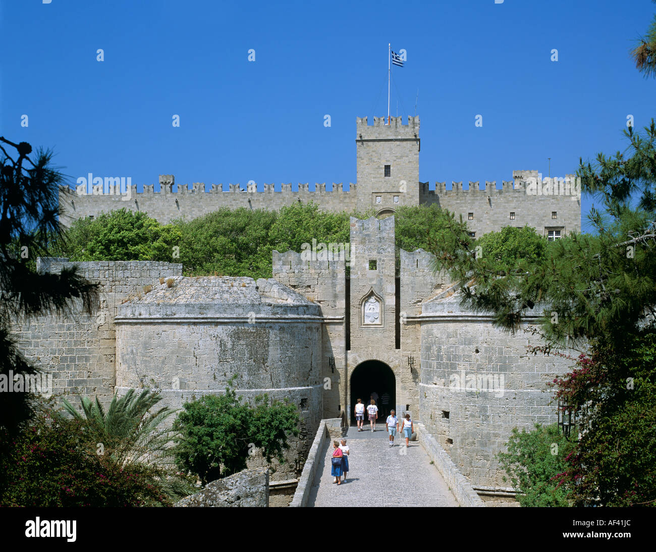 Old Rhodes Town Rhodes Greek Islands Hellas Stock Photo - Alamy