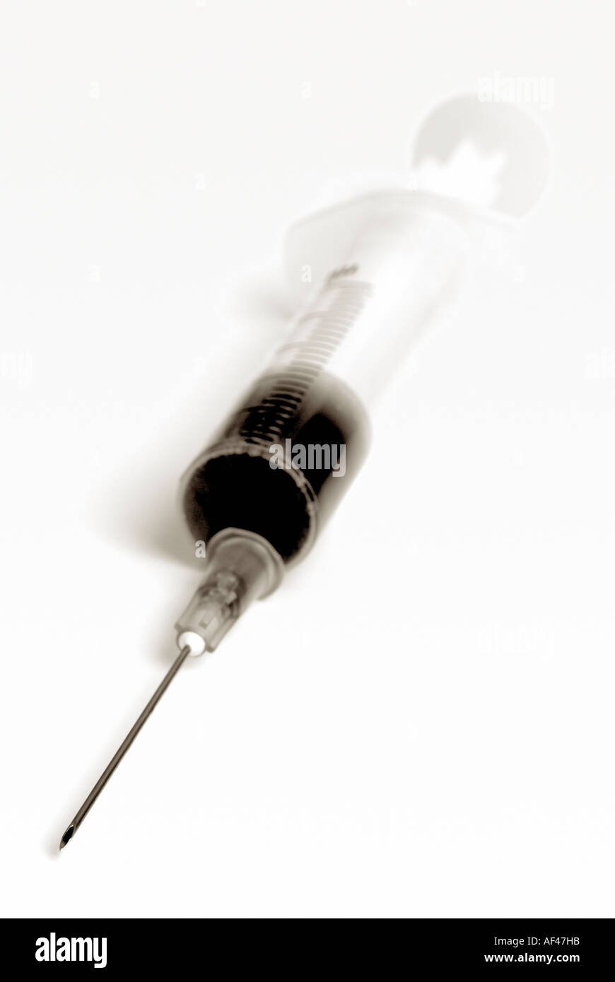 Syringe and Needle Prepared Ready to Inject Stock Photo - Alamy
