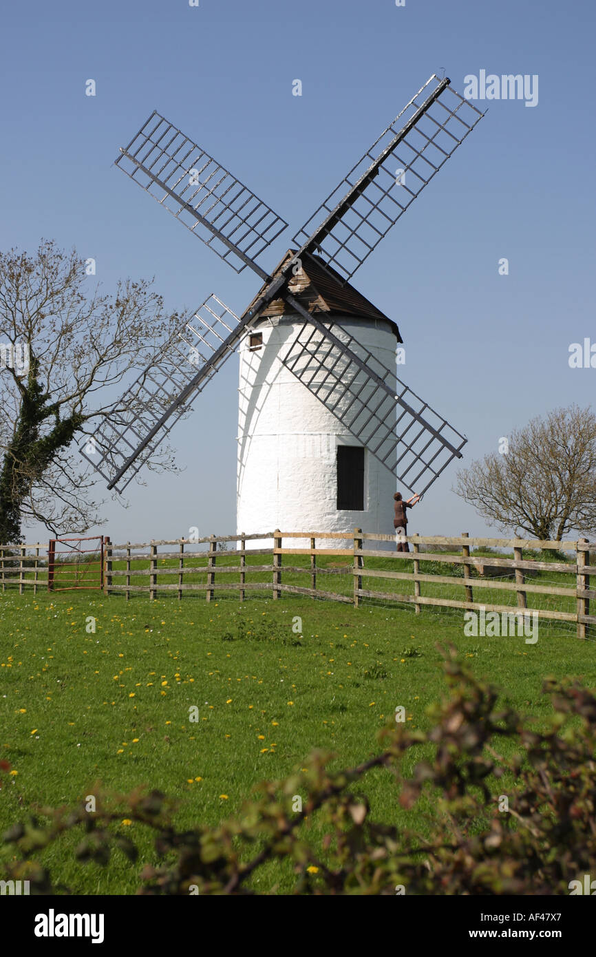 Ashton windmill at Chapel Allerton near Wedmore Somerset England Stock ...