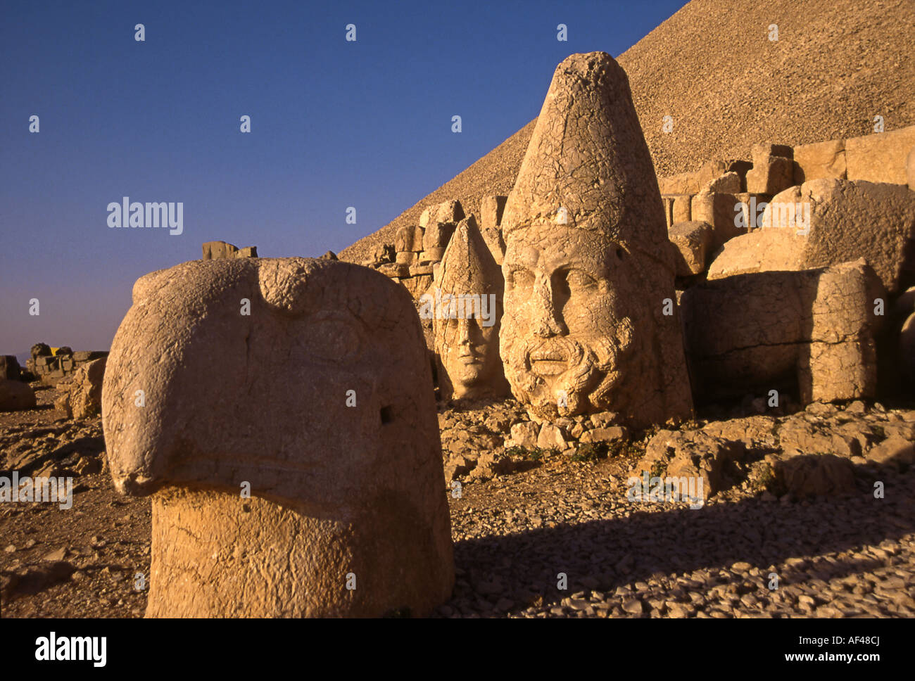 Nemrut Mountain God statues Adiyaman Turkey Stock Photo - Alamy