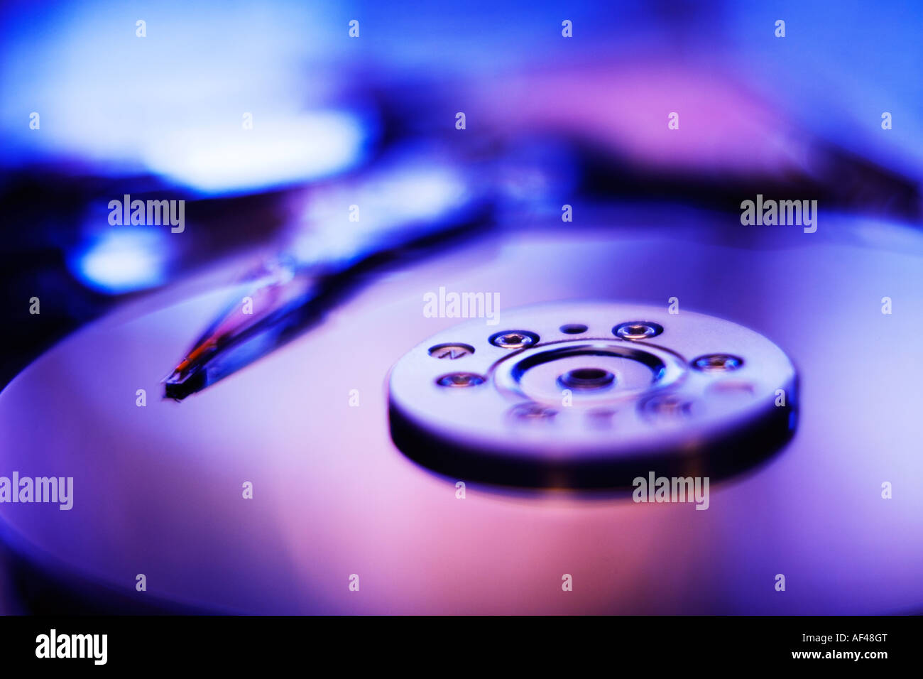 Computer hard drive disc and arm Stock Photo - Alamy