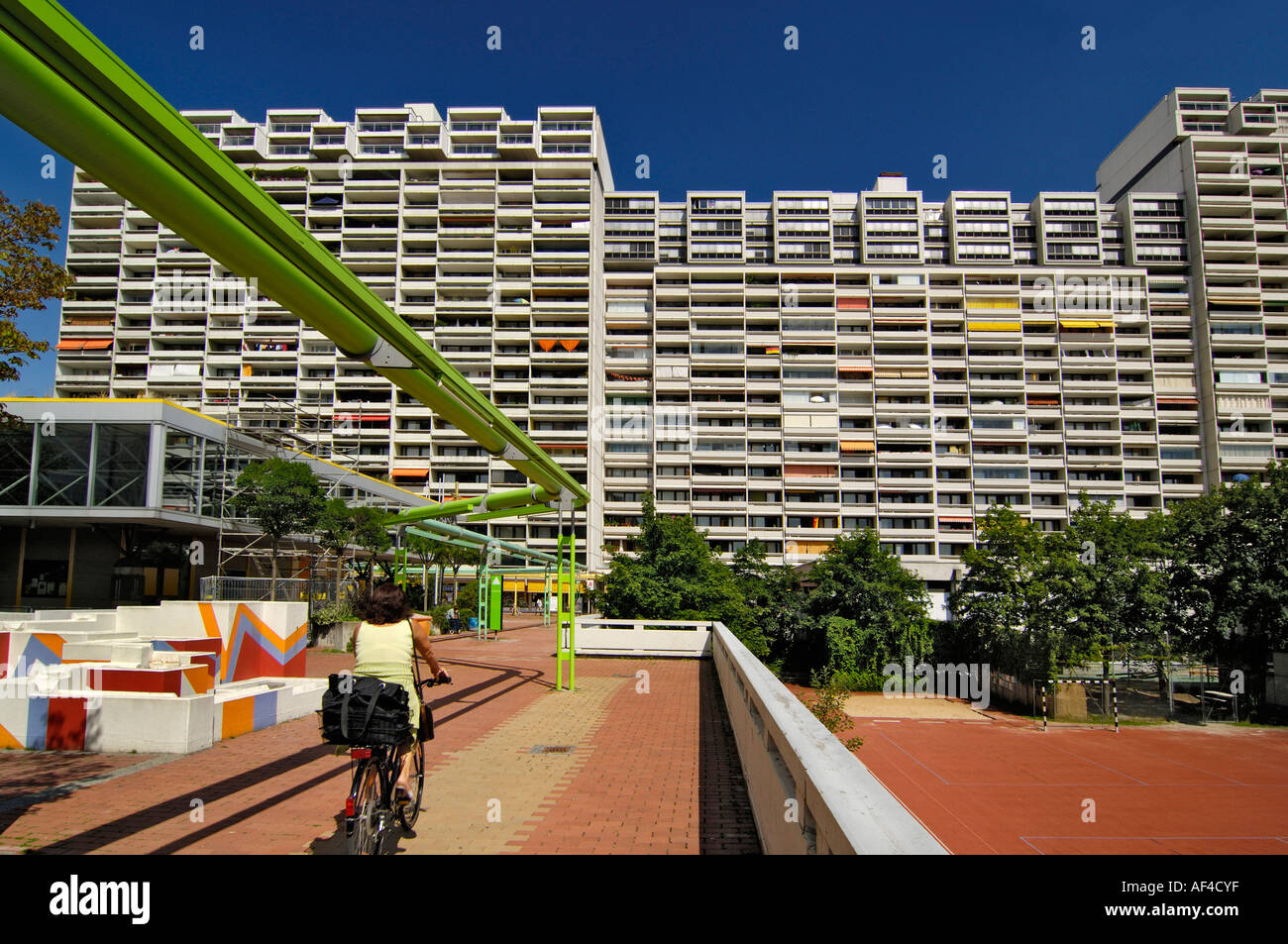 High-rise flats Olympiadorf Olympia village Munich Stock Photo - Alamy