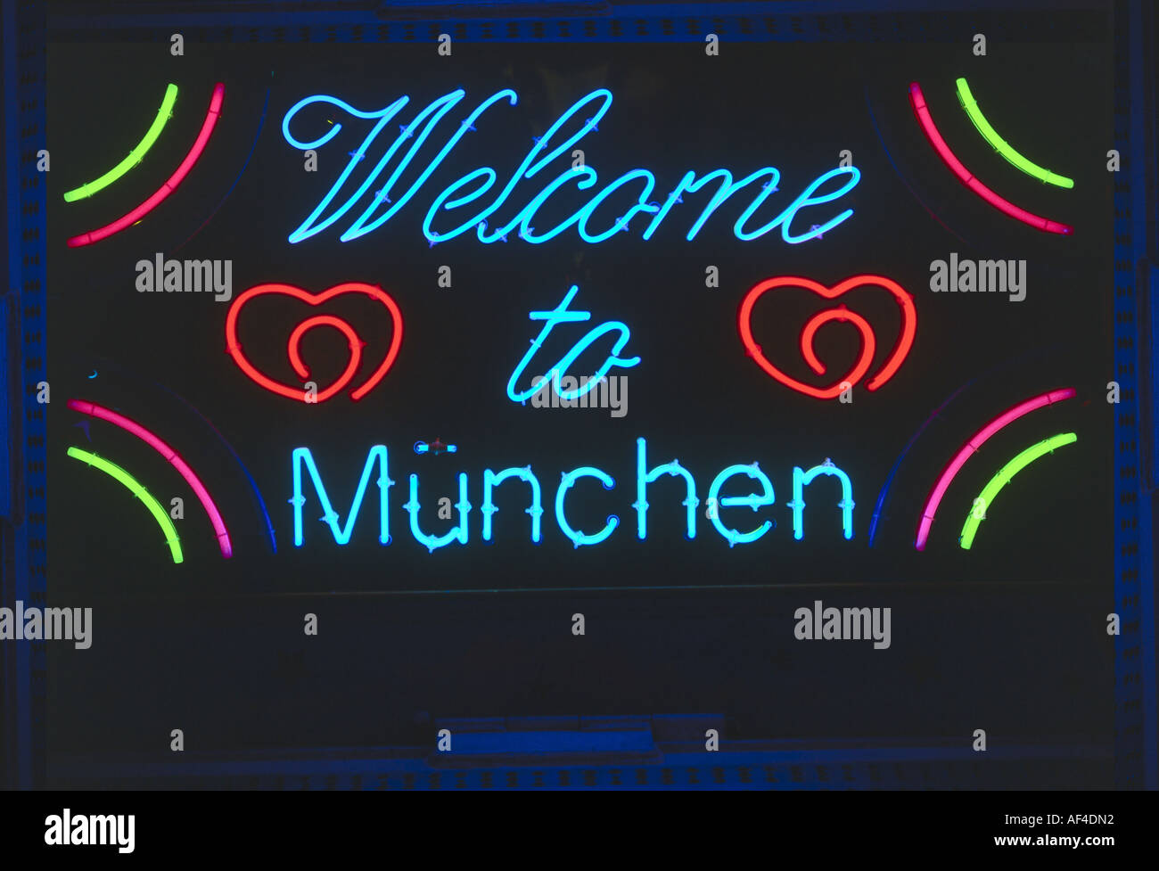 Welcome sign for Munich Stock Photo - Alamy