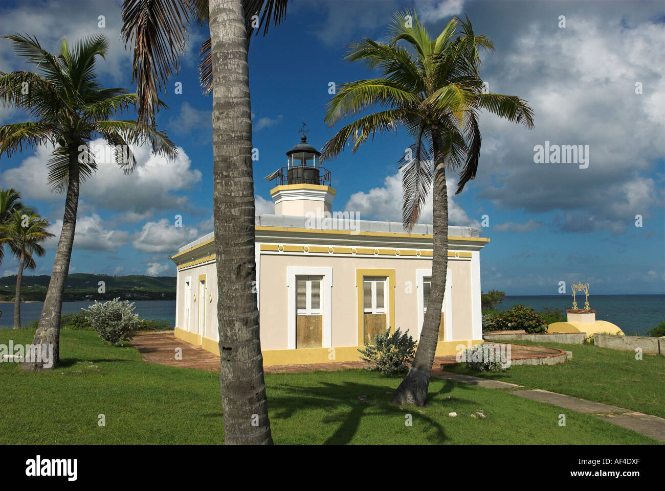 Lighthouse Faro de Punta Mulas in Isabel Segunda Vieques island Puerto ...