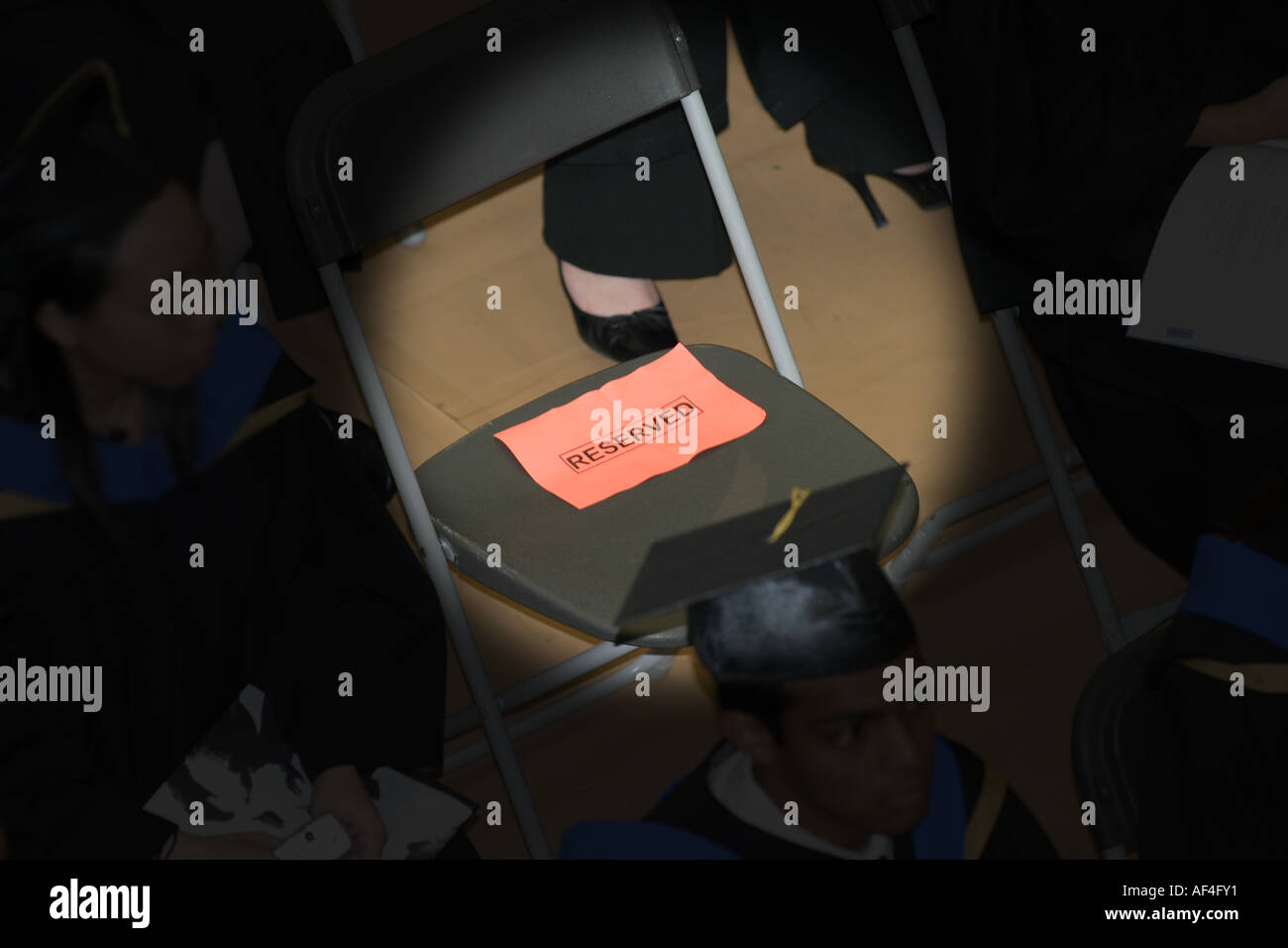 Horizontal Reserved chair Stock Photo - Alamy