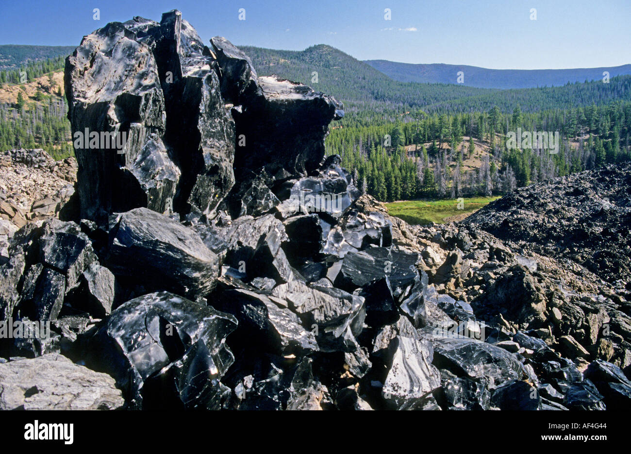 Newberry National Volcanic Monument Obsidian Flow