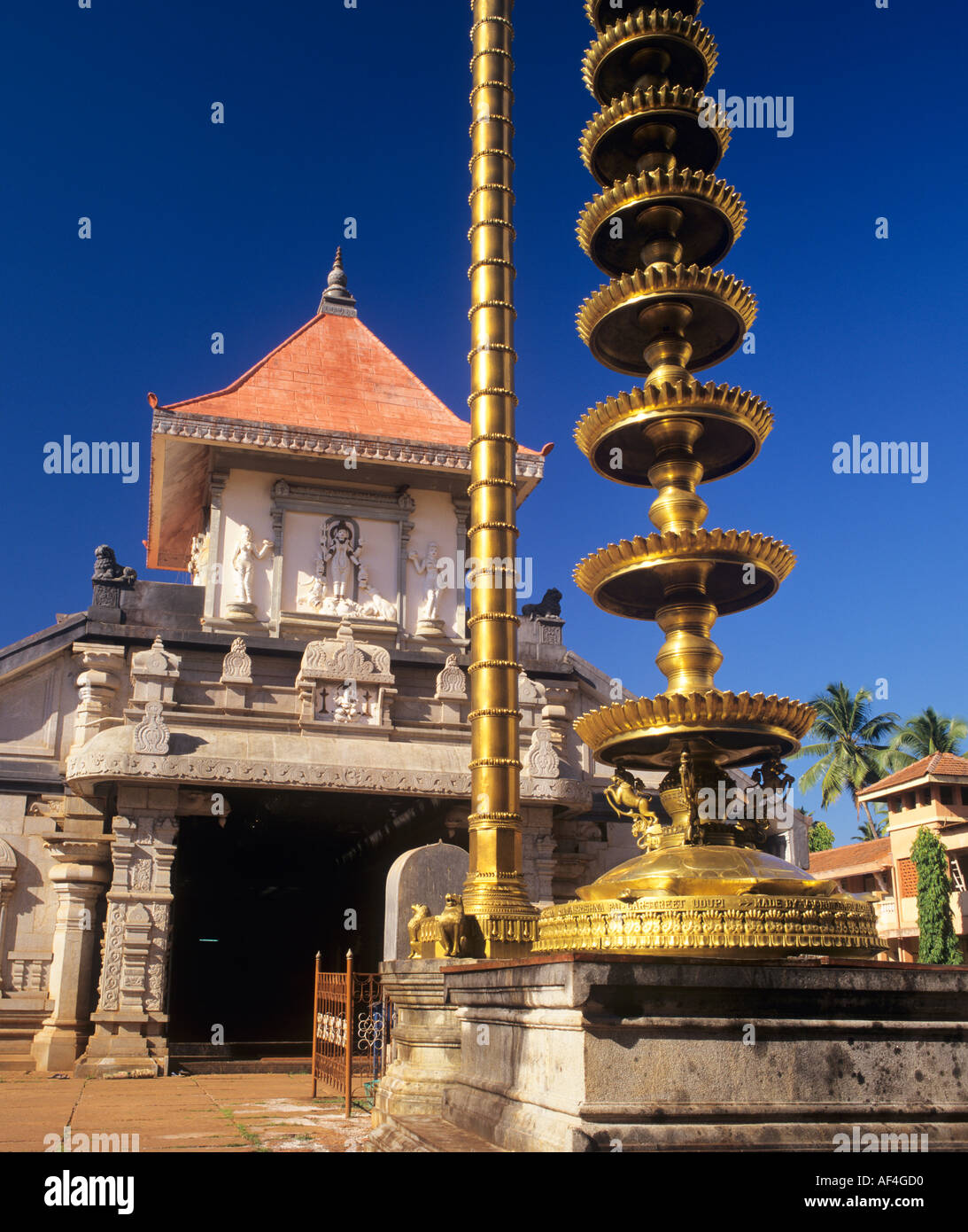 Mahalsa Temple Ponda Goa India Stock Photo - Alamy