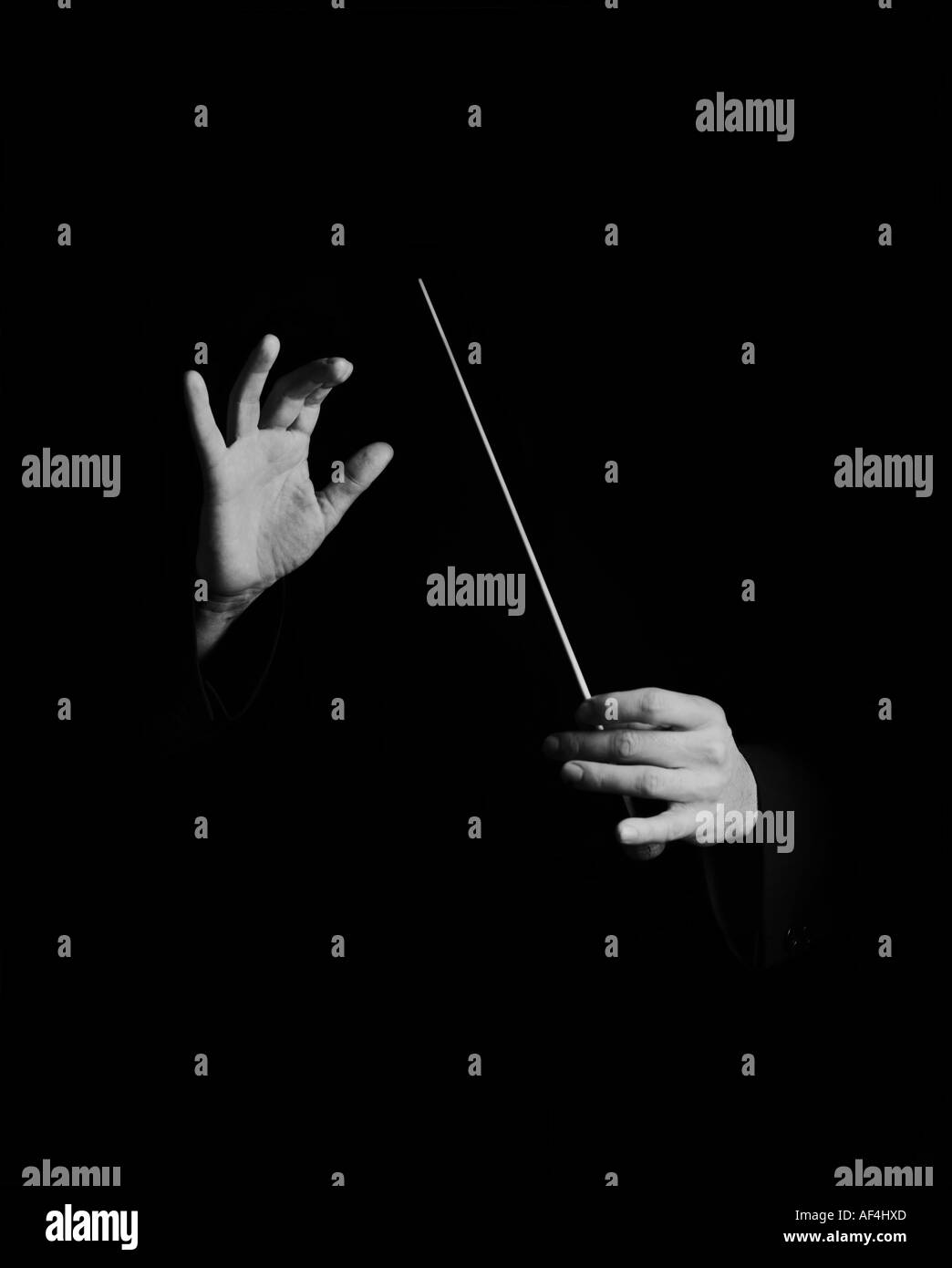 Hands conductor Black and White Stock Photos & Images - Alamy