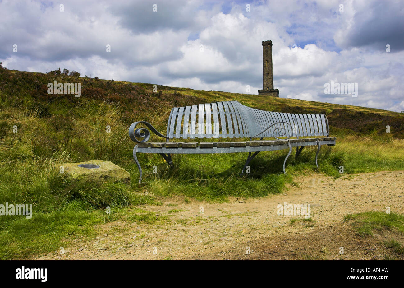 Peel Tower Holcombe Hill Millennium Seat Ramsbottom Bury Lancashire ...