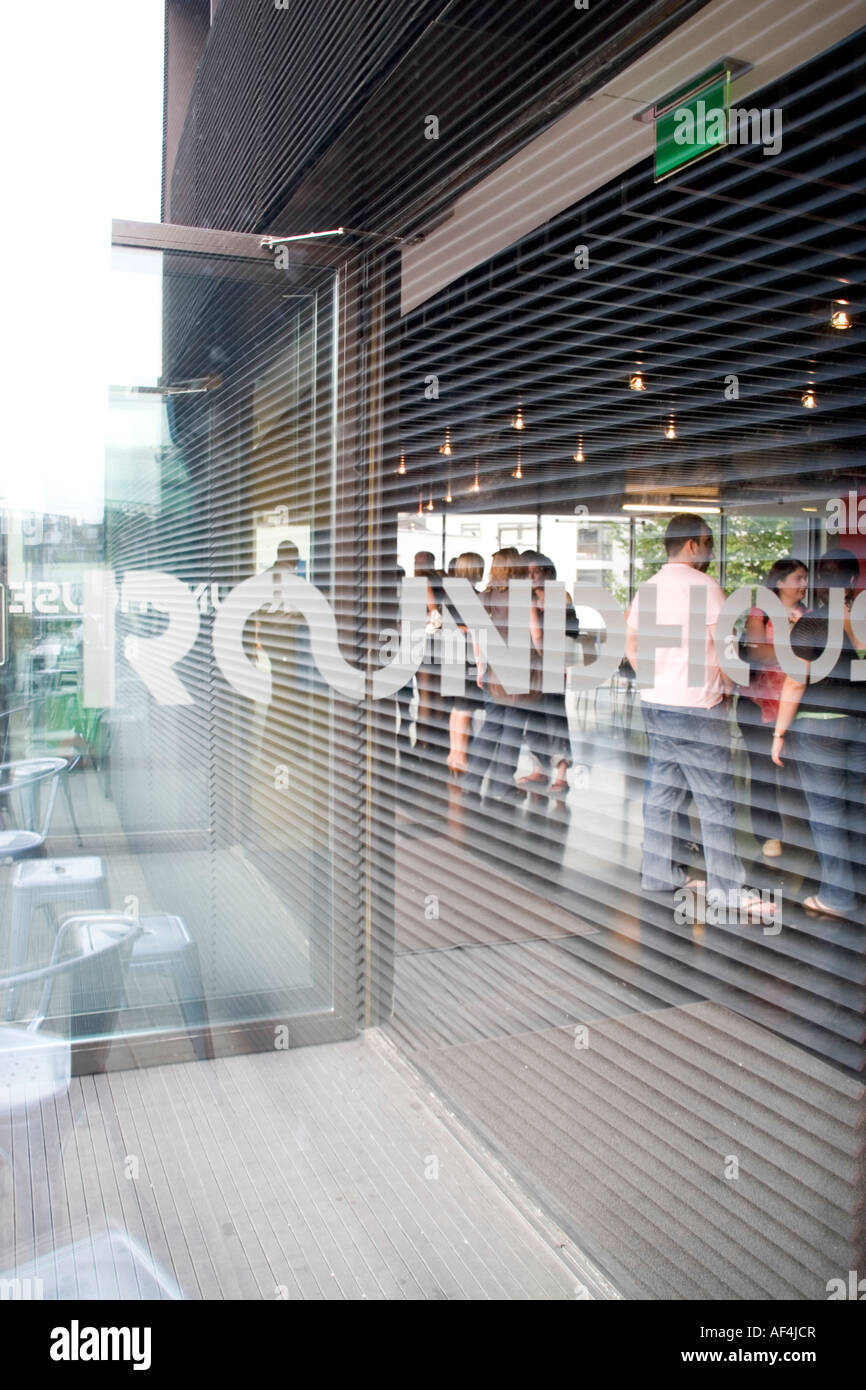 Roundhouse Cafe and Bar in Camden Stock Photo - Alamy